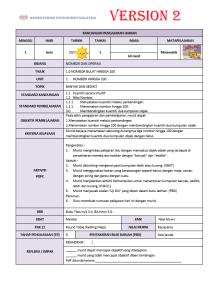 RPH Matematik Tahun 1 2026 - Version 2 (PAK21) | Matematik, Tahun 1 RPH Rozayus Academy
