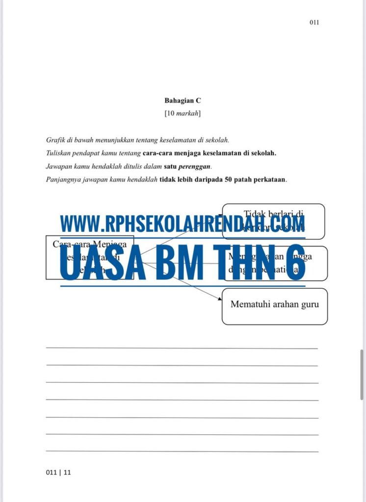 UASA - Bahasa Melayu Tahun 6 2025/2026 (Set 1C) | Koleksi Soalan, Soalan BM Tahun 6, UASA BM RPH ...
